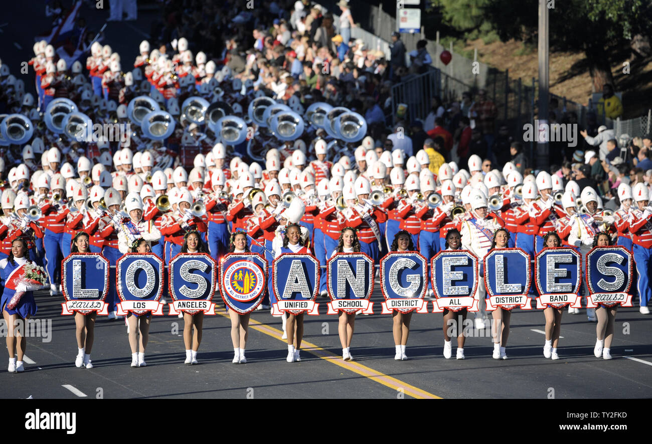 The LAUSD All District High School Honor Band is seen in the 123rd ...
