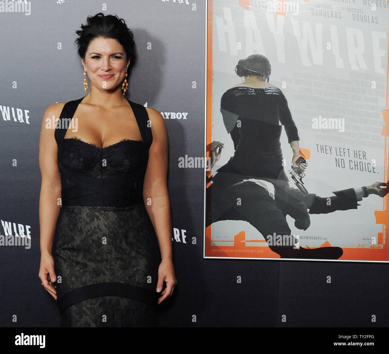 Gina Carano, a cast member in the motion picture thriller "Haywire ...