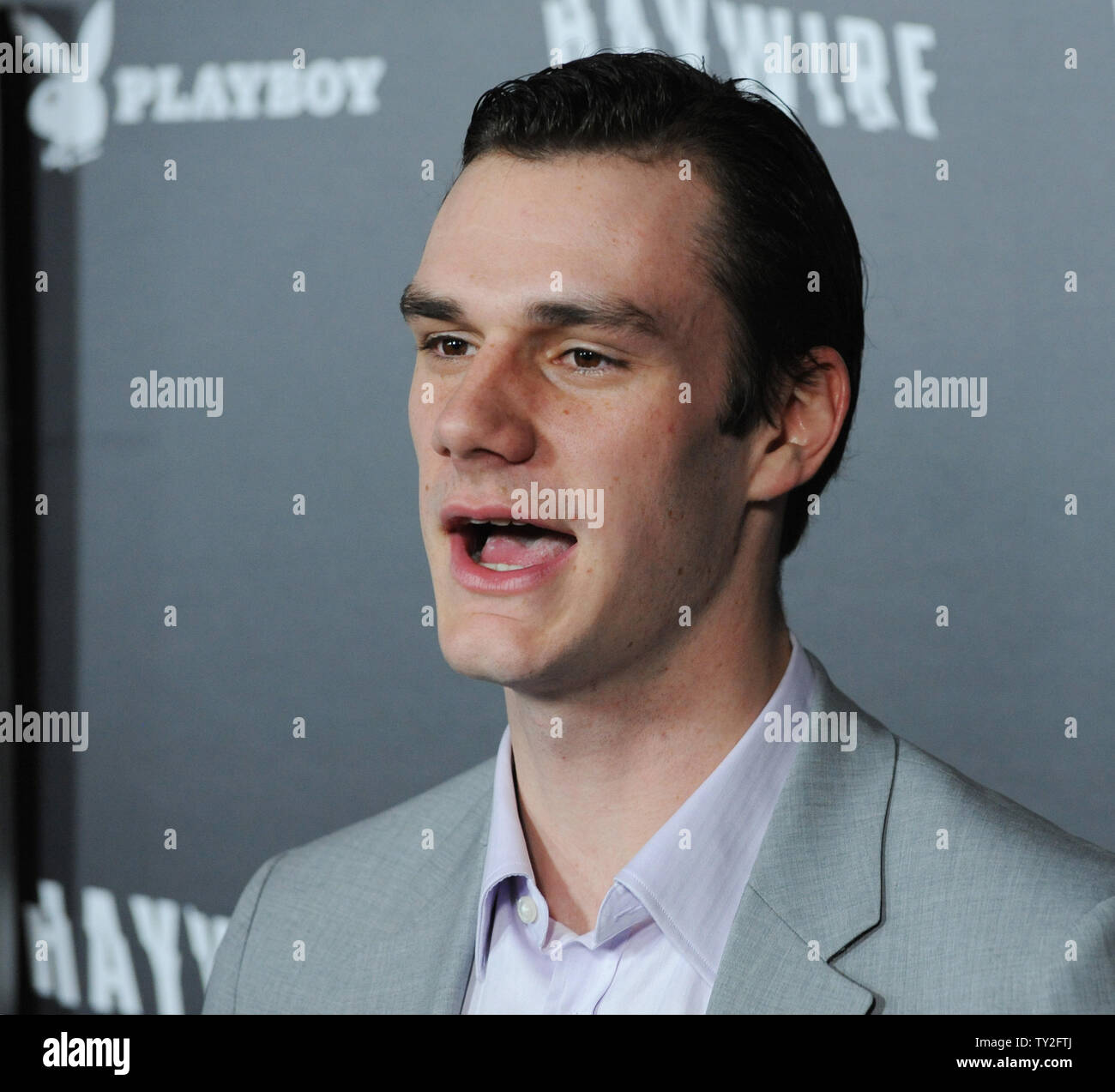 Hugh Hefner's son and Playboy heir Cooper Hefner attends the premiere ...