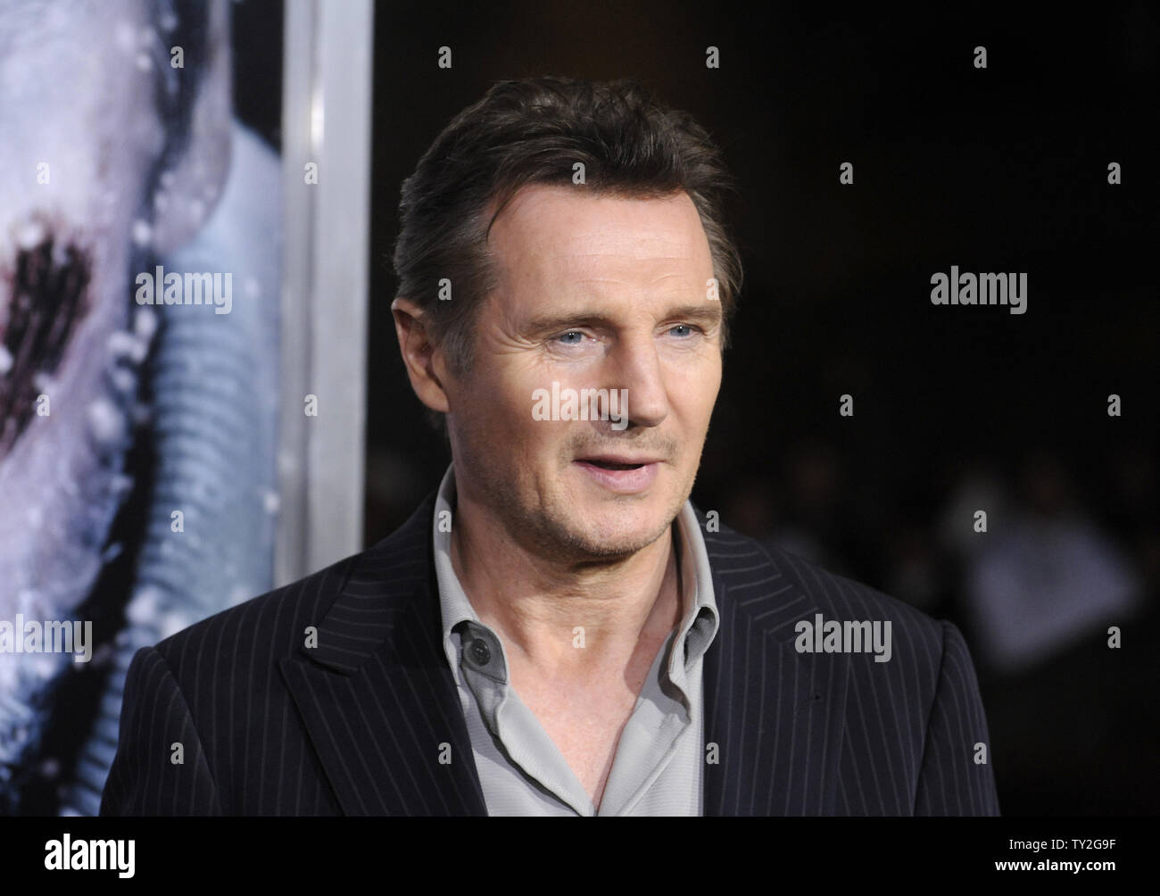 Cast member Liam Neeson attends the premiere of the film "The Grey" at ...