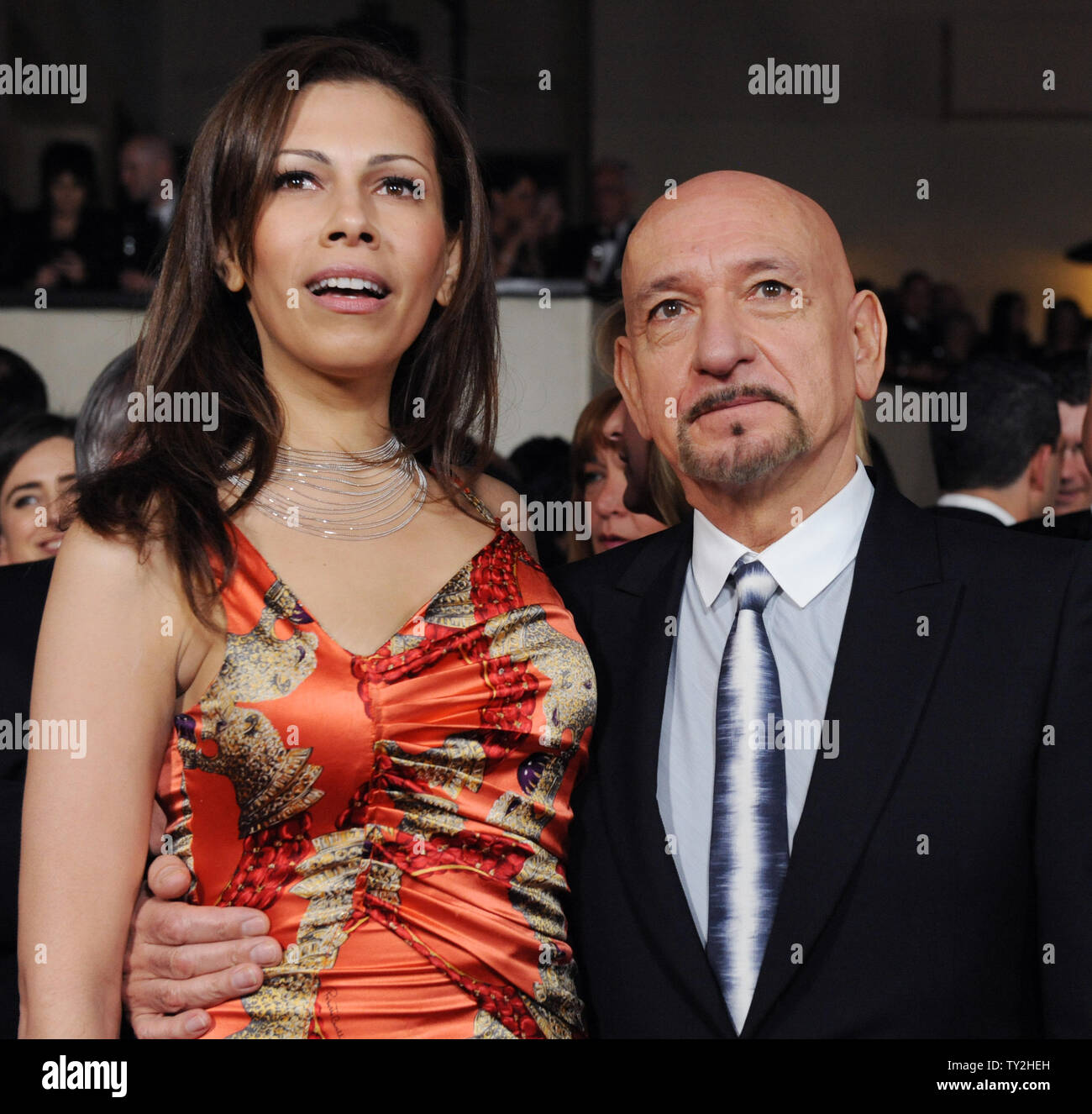 Actor Ben Kingsley and his wife Daniela Lavender attend the 64th annual ...