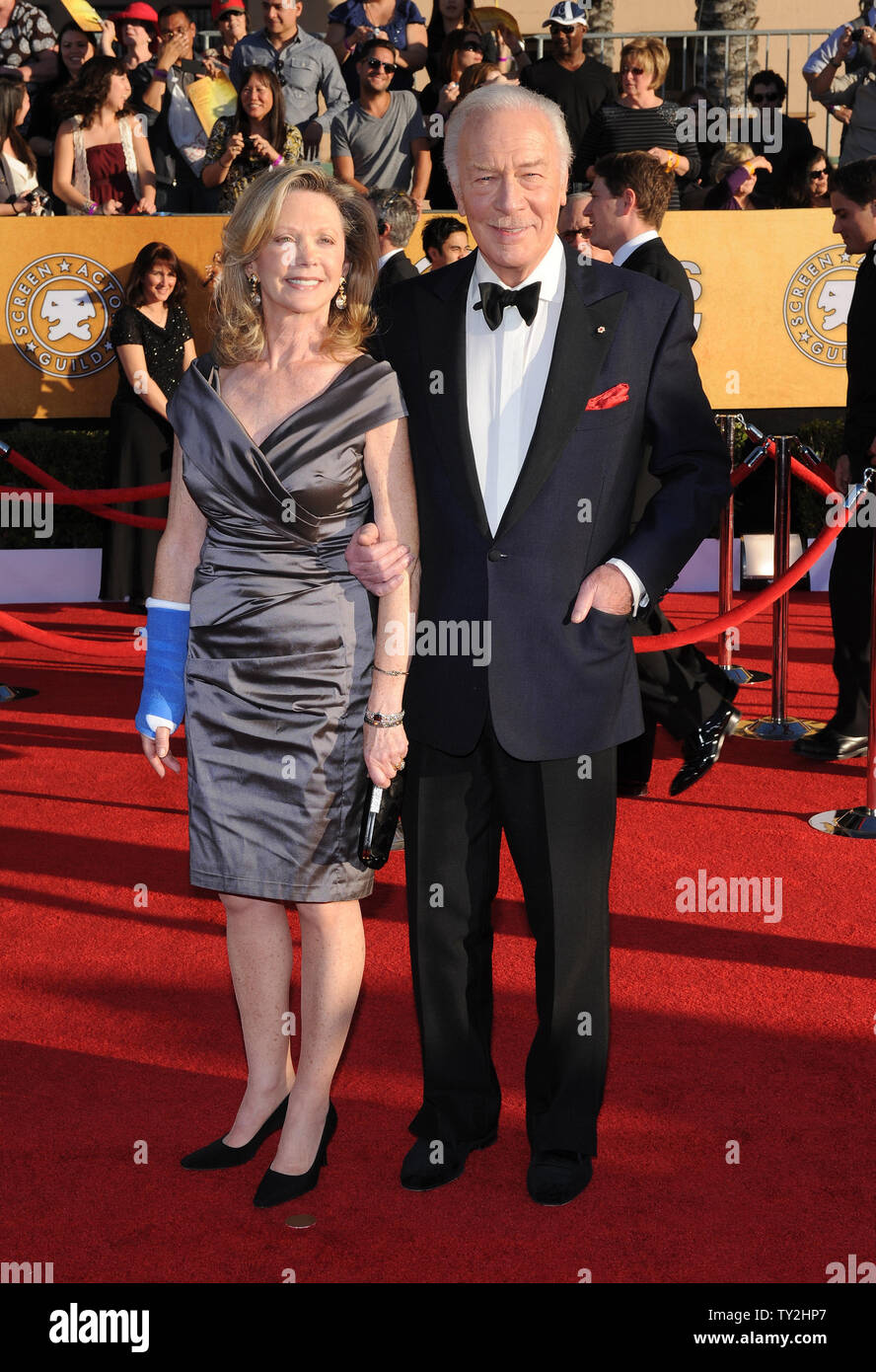 Actor Christopher Plummer (R) and actress Elaine Taylor arrive at the ...