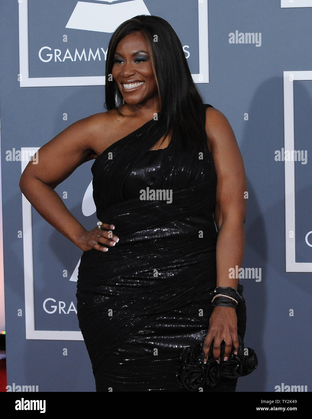 Mandisa arrives at the 54th annual Grammy Awards at the Staples Center ...