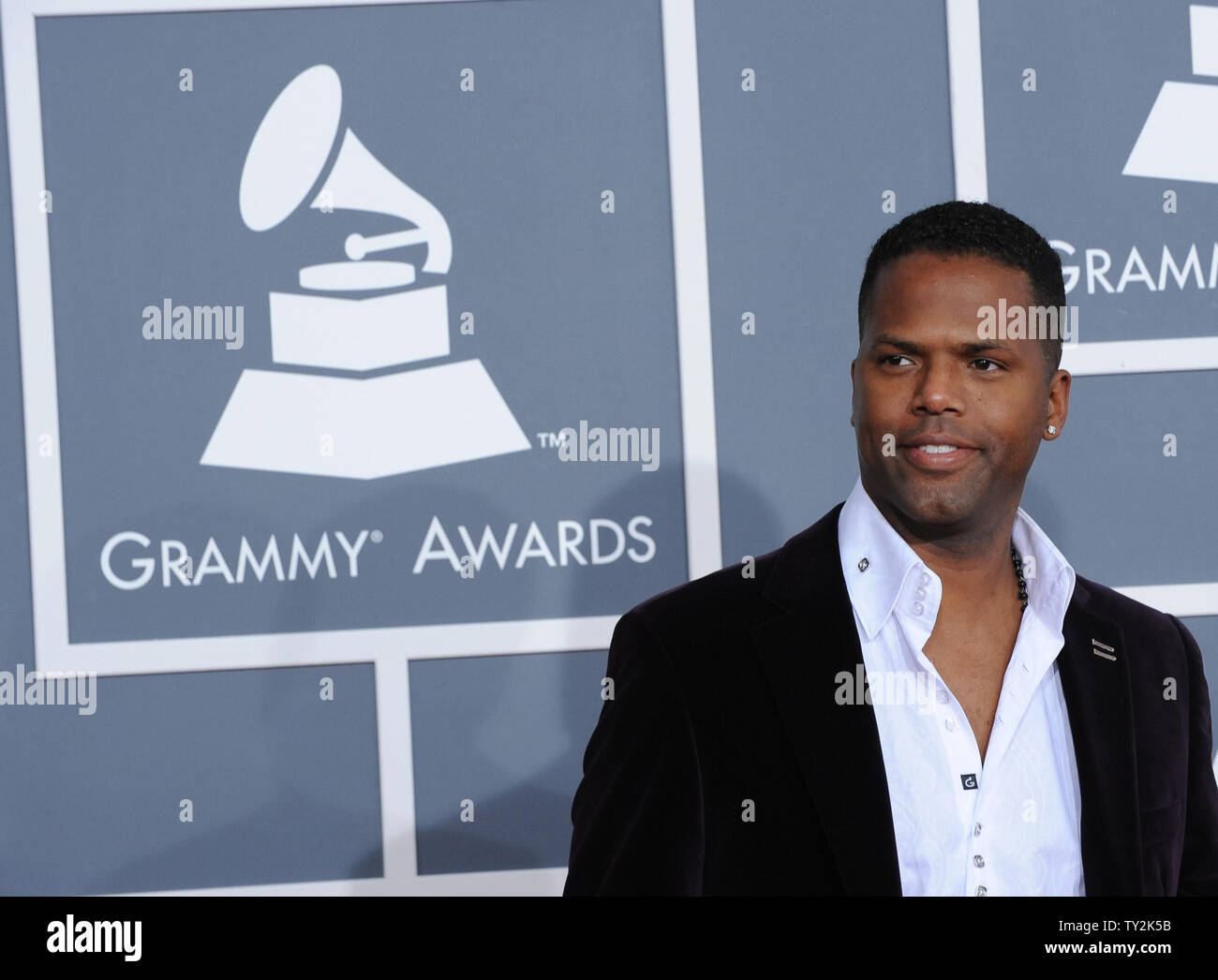 AJ Calloway arrives at the 54th annual Grammy Awards at the Staples ...
