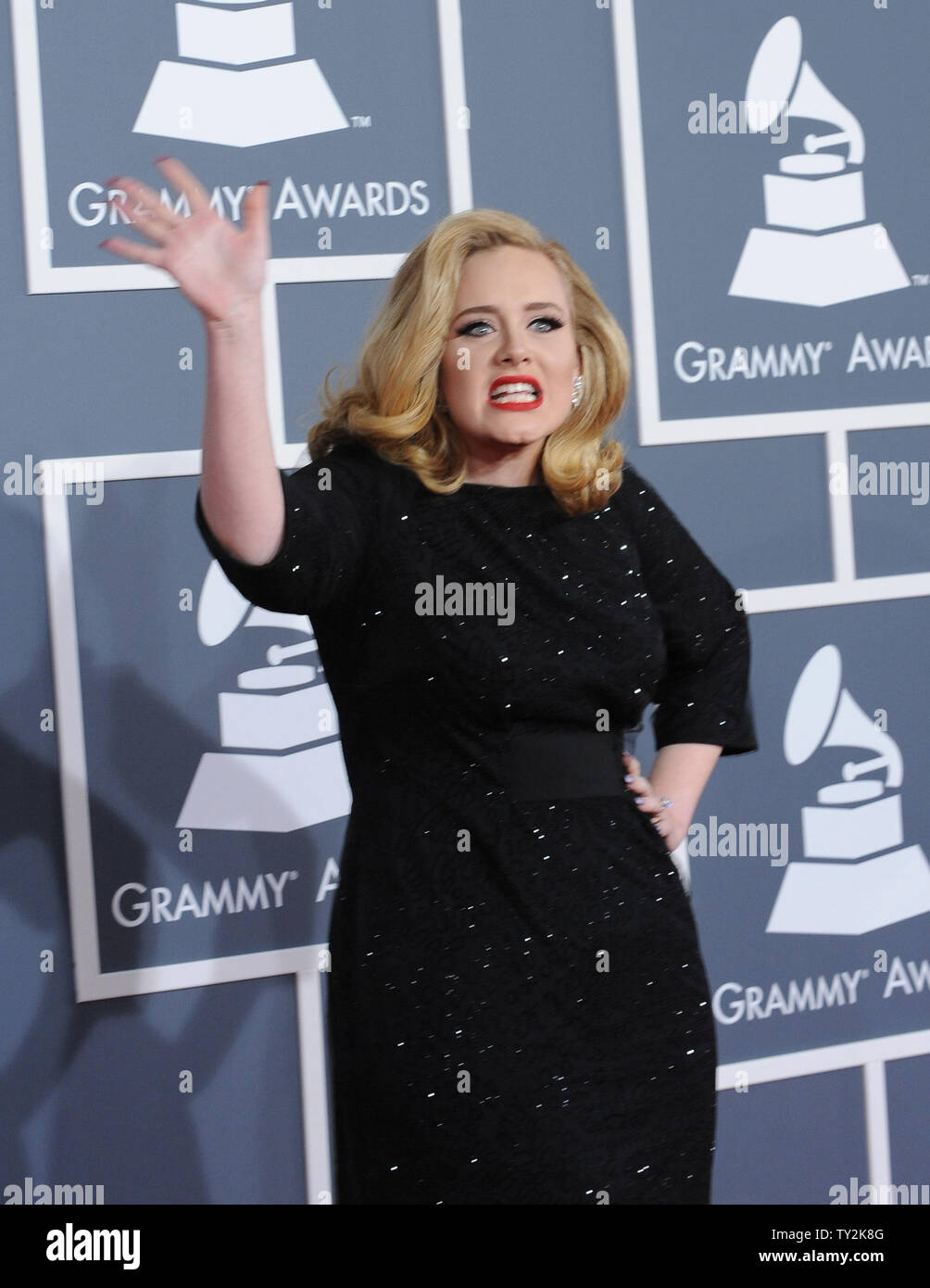 Adele 54th grammy awards in los angeles hi-res stock photography and ...