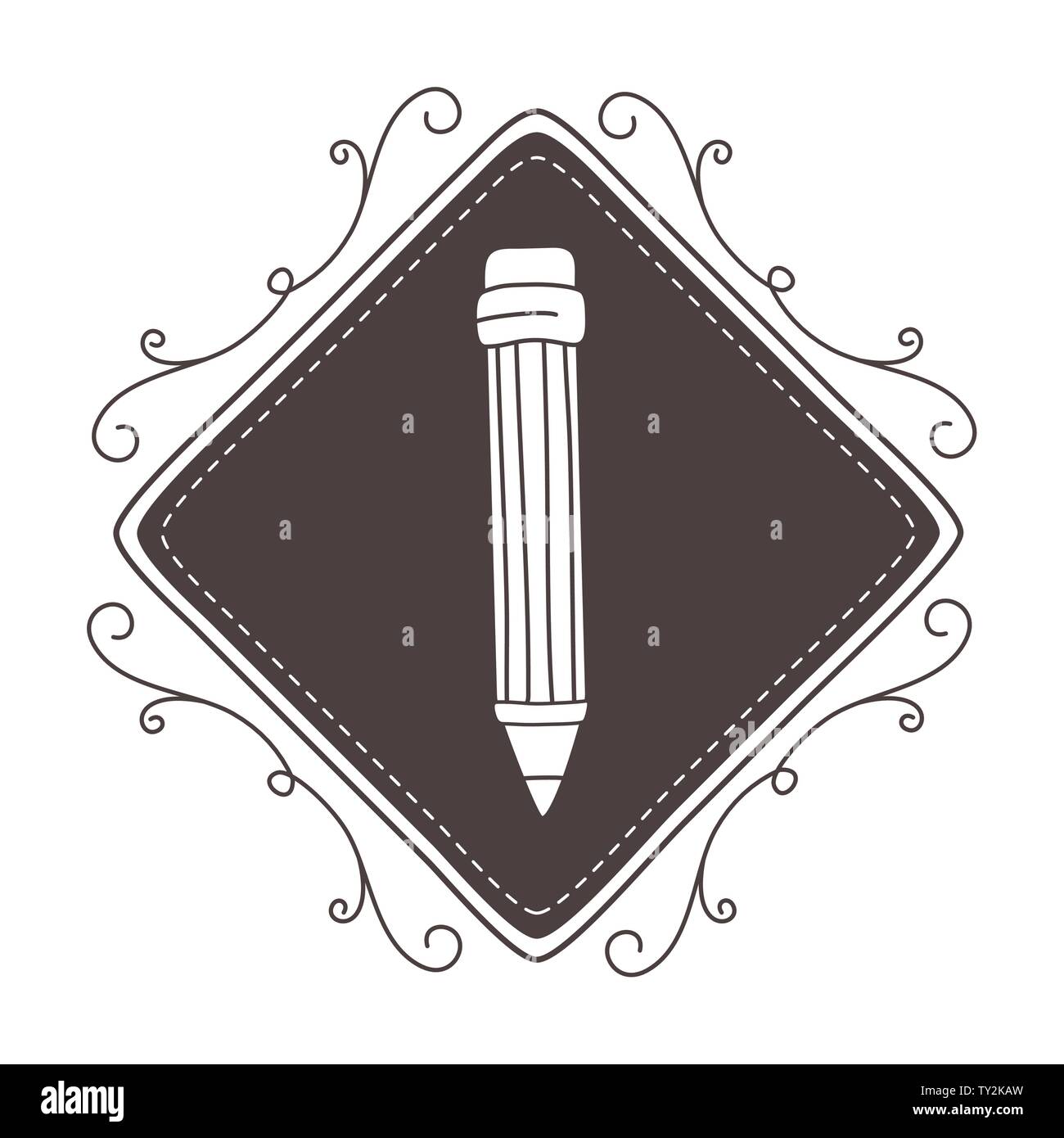 Pencil design, Tool write office object instrument equipment and draw ...