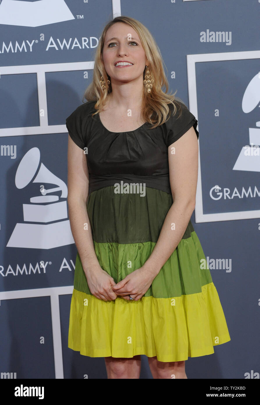 Laura Story arrives at the 54th annual Grammy Awards at the Staples ...