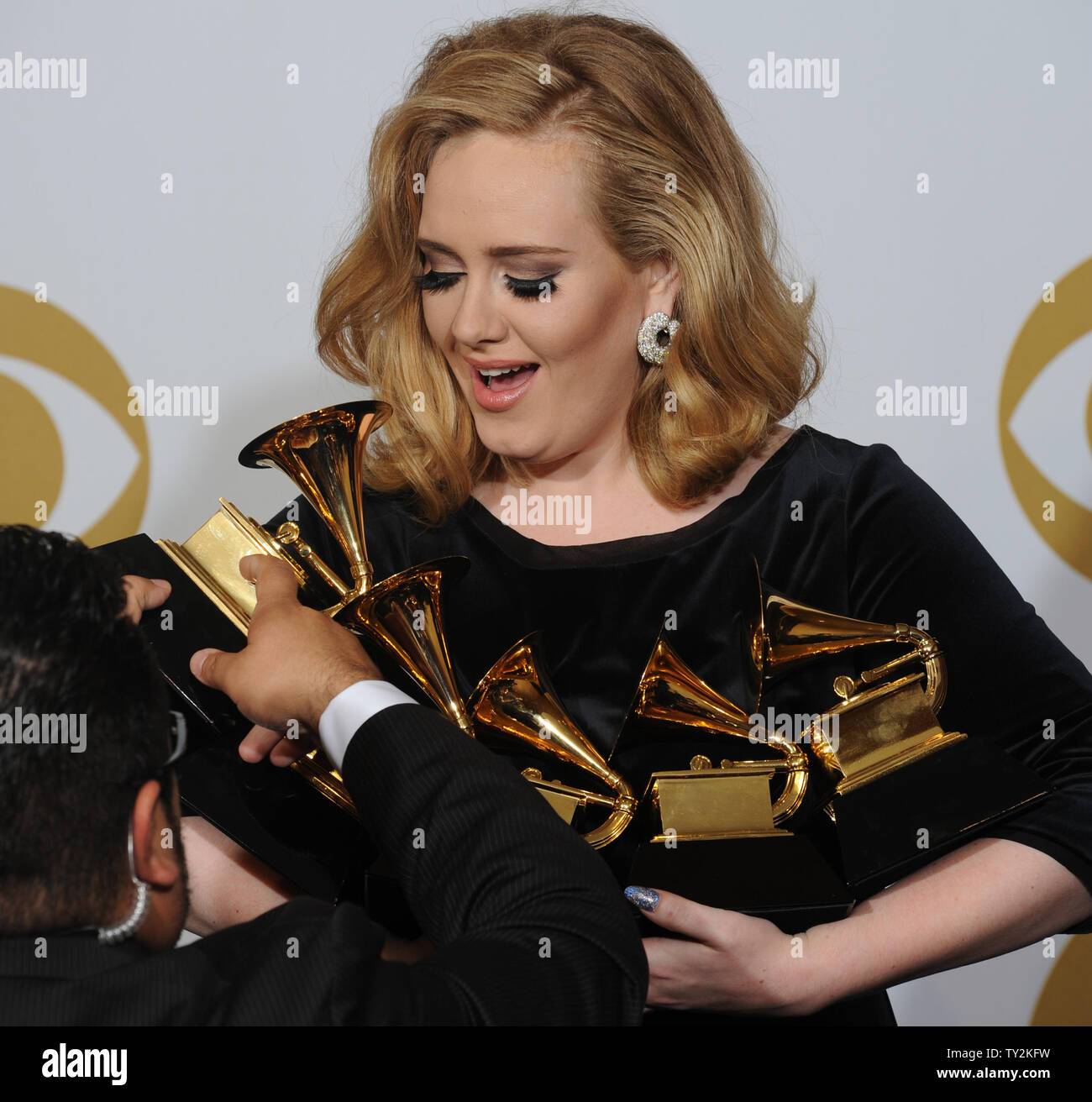 Adele 54th grammy awards in los angeles hi-res stock photography and images - Alamy