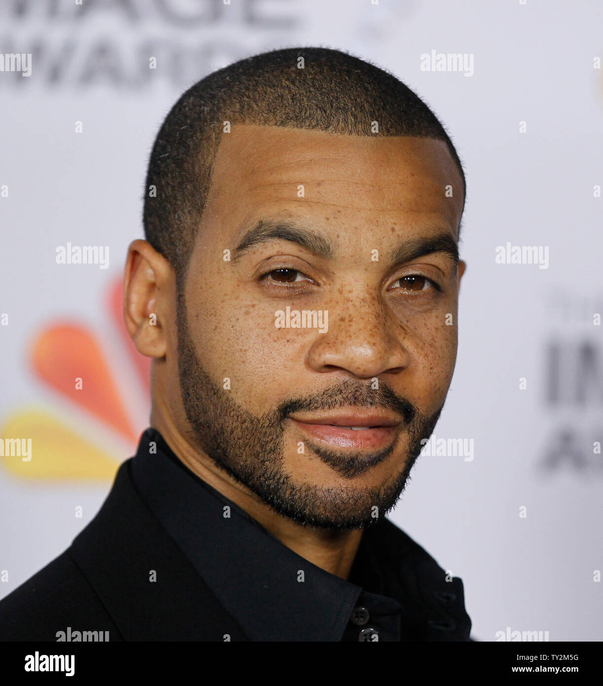 Actor Aaron D. Spears arrives at the 43rd NAACP Image Awards at the ...