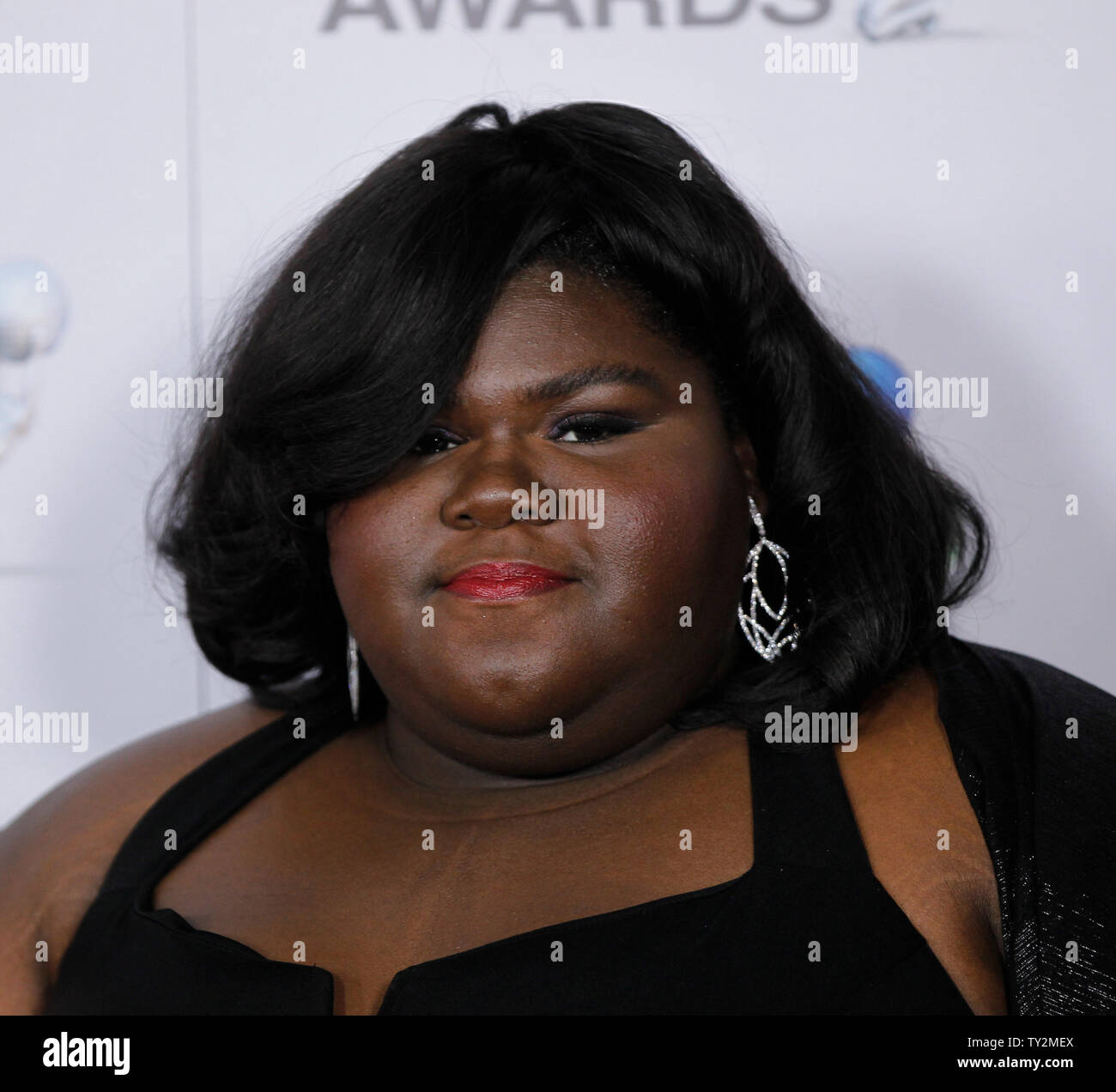 Actress Gabourey Sidibe arrives at the 43rd NAACP Image Awards at the ...