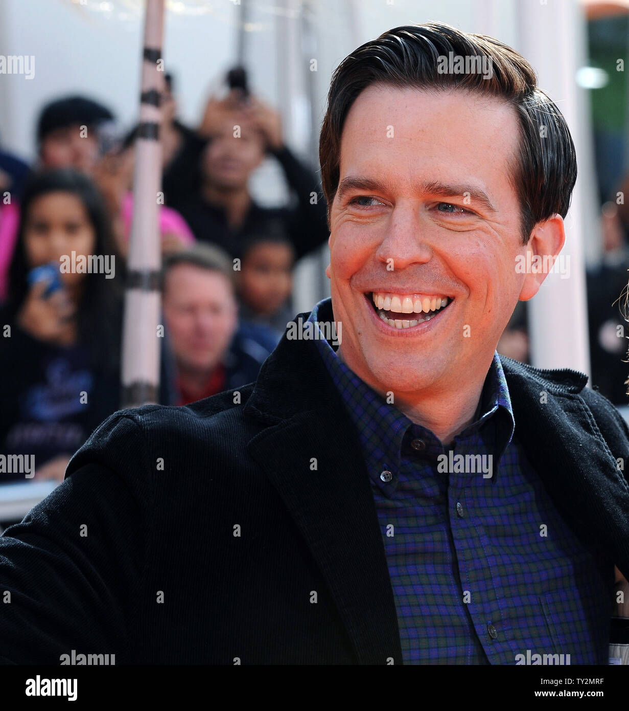 Actor Ed Helms, the voice of Once-ler in the animated motion picture ...