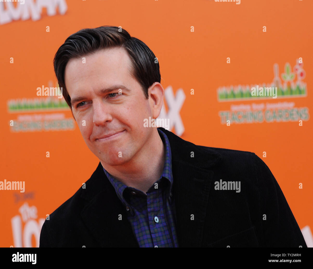 Actor Ed Helms, the voice of Once-ler in the animated motion picture ...