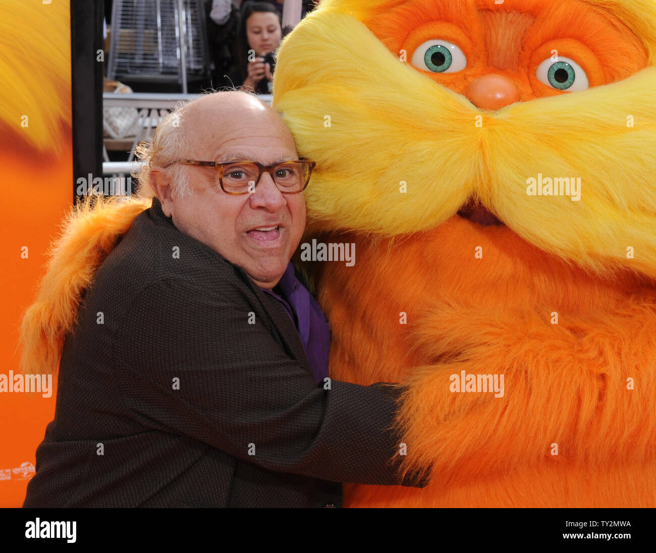 Actor Danny DeVito, the voice of The Lorax in the animated motion picture fantasy "Dr. Seuss ...