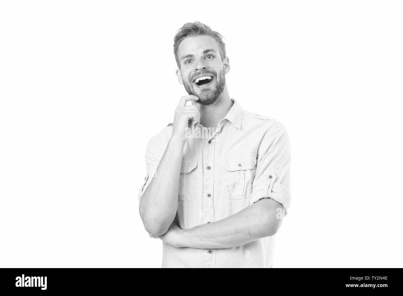 Celebrate good result. Solution for all problems. Find solution. Man ...