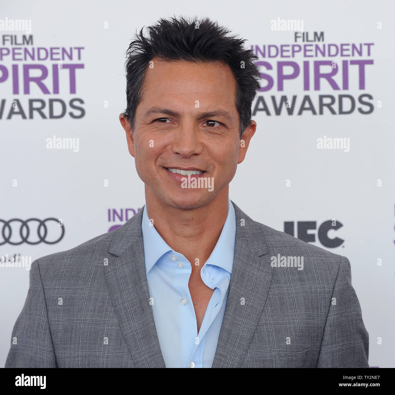 Actor Benjamin Bratt arrives at the Film Independent Spirit Awards in ...
