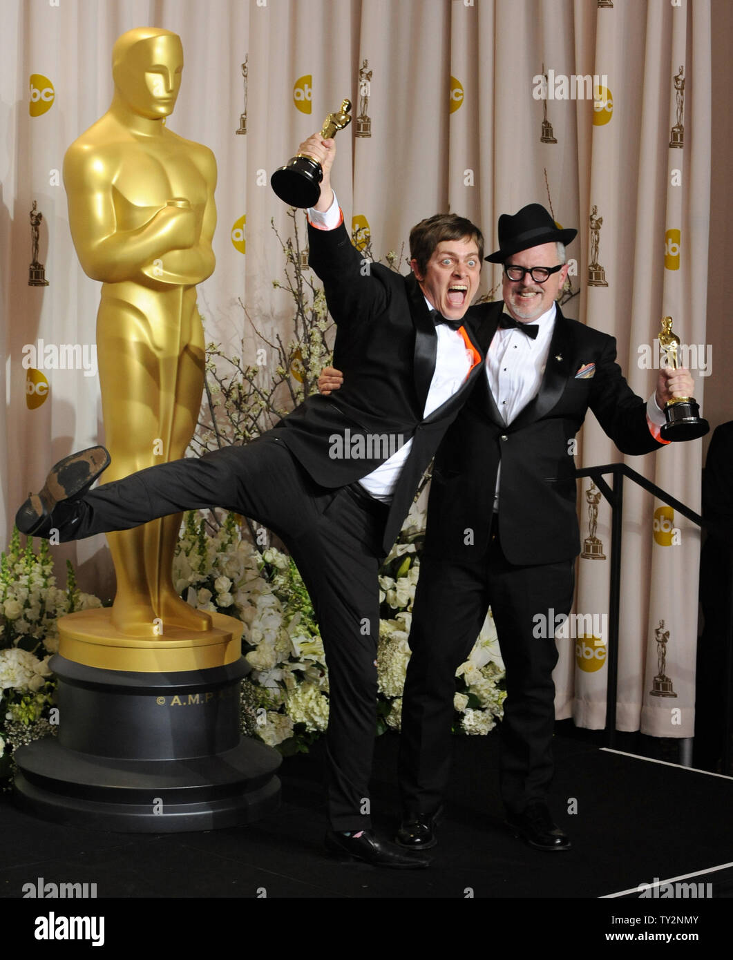 William Joyce and Brandon Oldenburg celebrate their Best Animated short ...