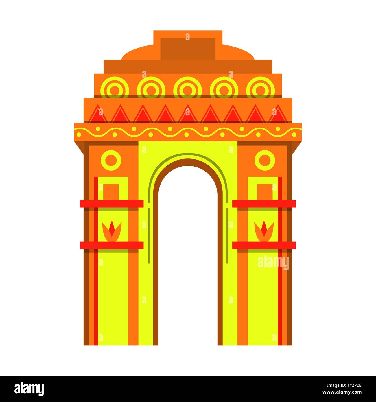 indian building monuments icon cartoon Stock Vector Image & Art - Alamy
