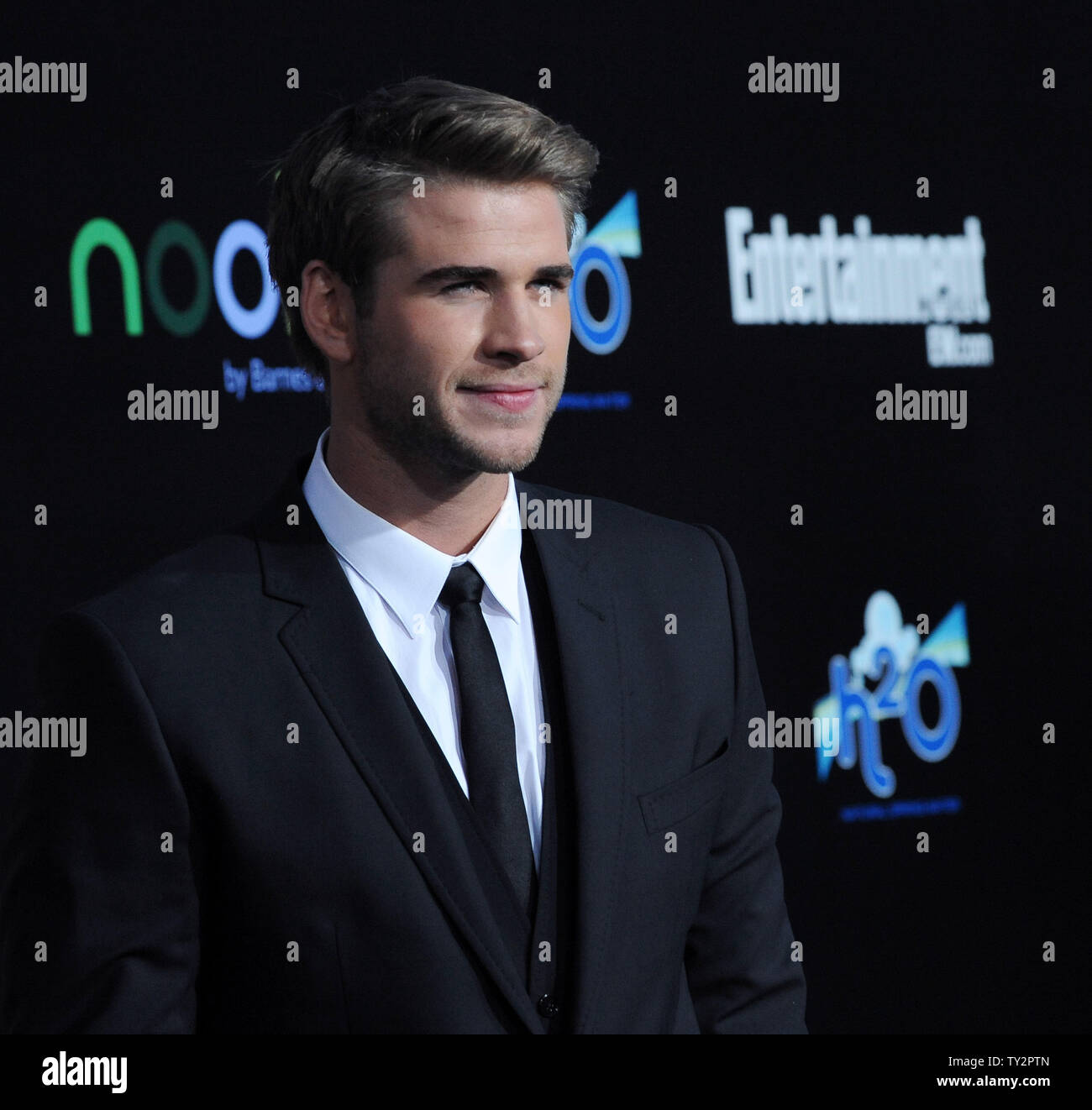 Actor Liam Hemsworth, a cast member in the motion picture sci-fi ...
