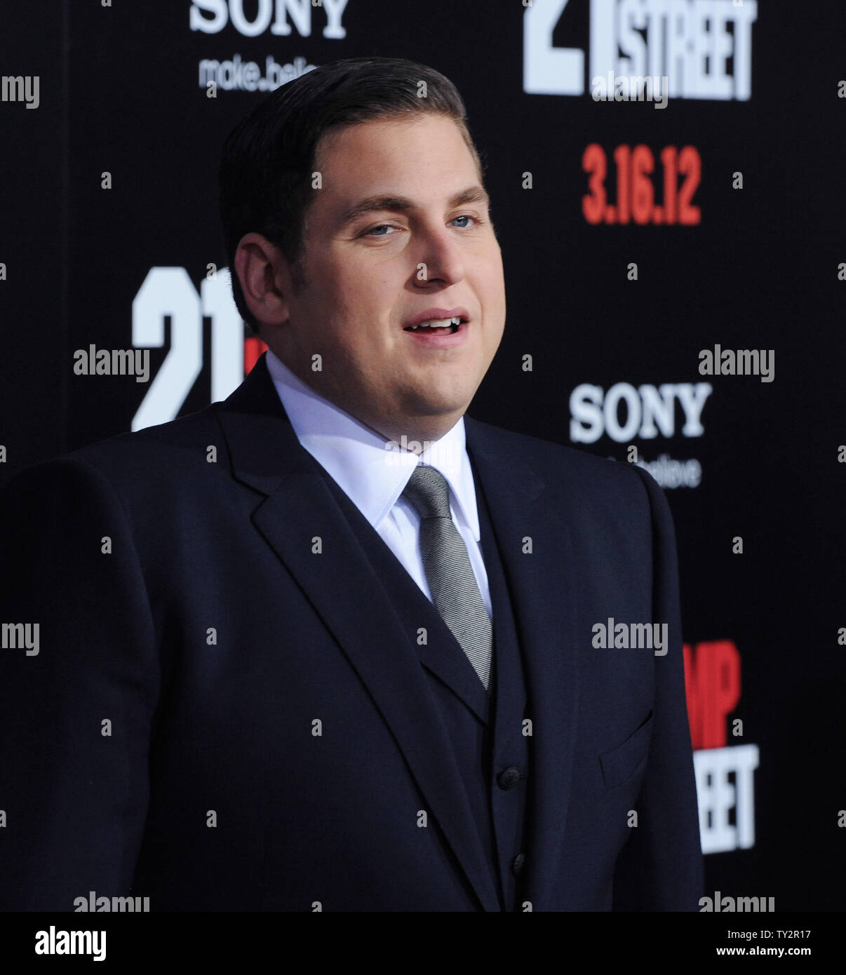 Actor Jonah Hill, a cast member in the motion picture action comedy "21 ...