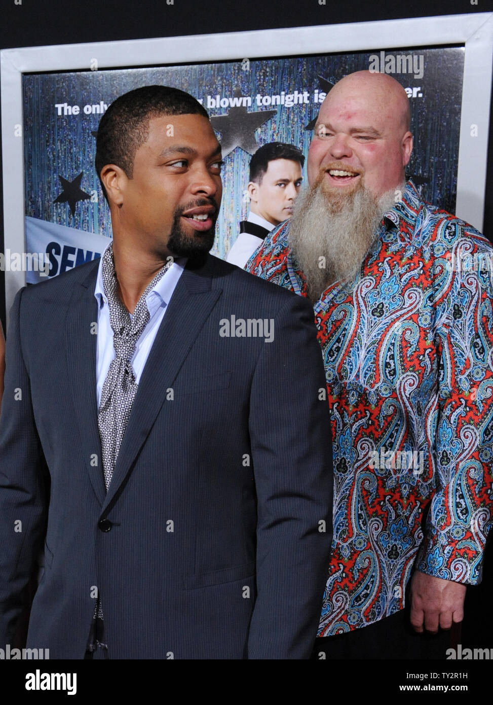 Actors DeRay Davis (L) and Randal Reeder, cast members in the motion ...