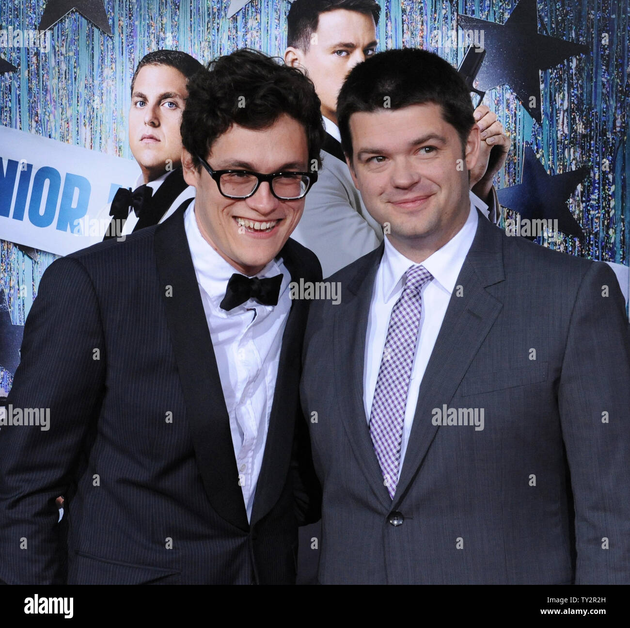 Phil Lord (L) and Christopher Miller, who co-directed the motion ...