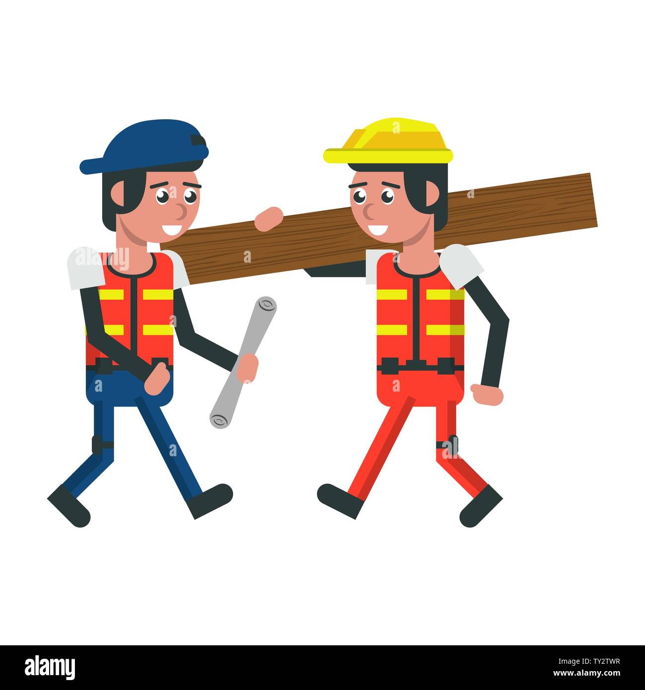 Construction workers with tools cartoons Stock Vector Image & Art - Alamy