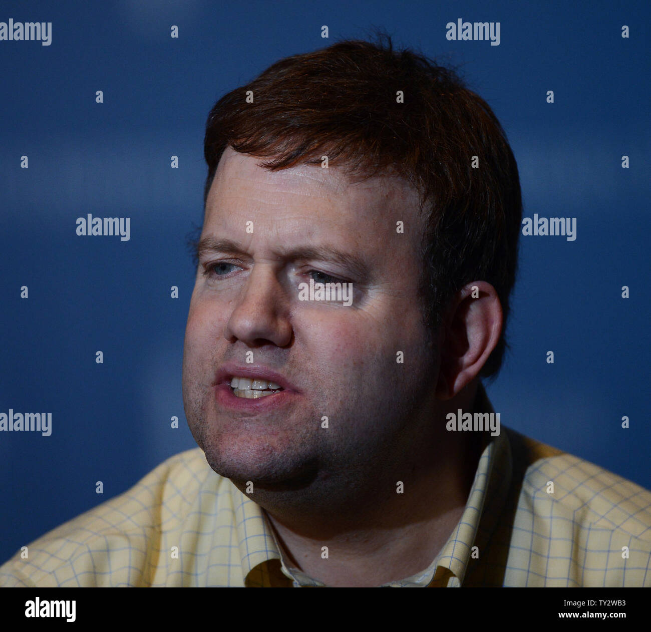 Frank Luntz, CEO, Luntz Global speaks to attendees during a panel ...