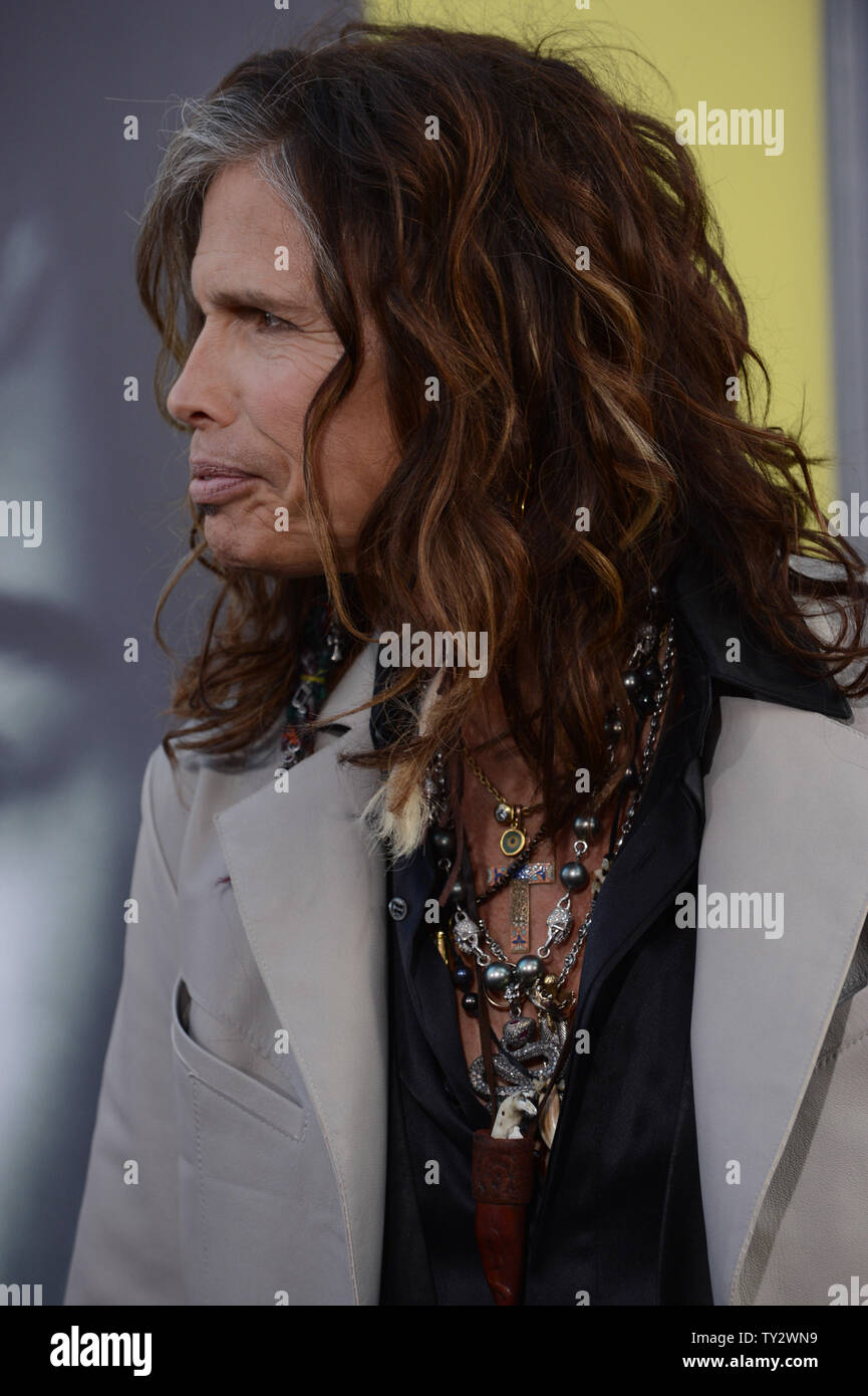 Singer Steve Tyler attends the premiere of the motion picture fantasy ...