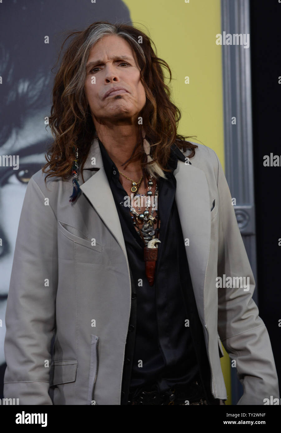 Singer Steve Tyler attends the premiere of the motion picture fantasy ...