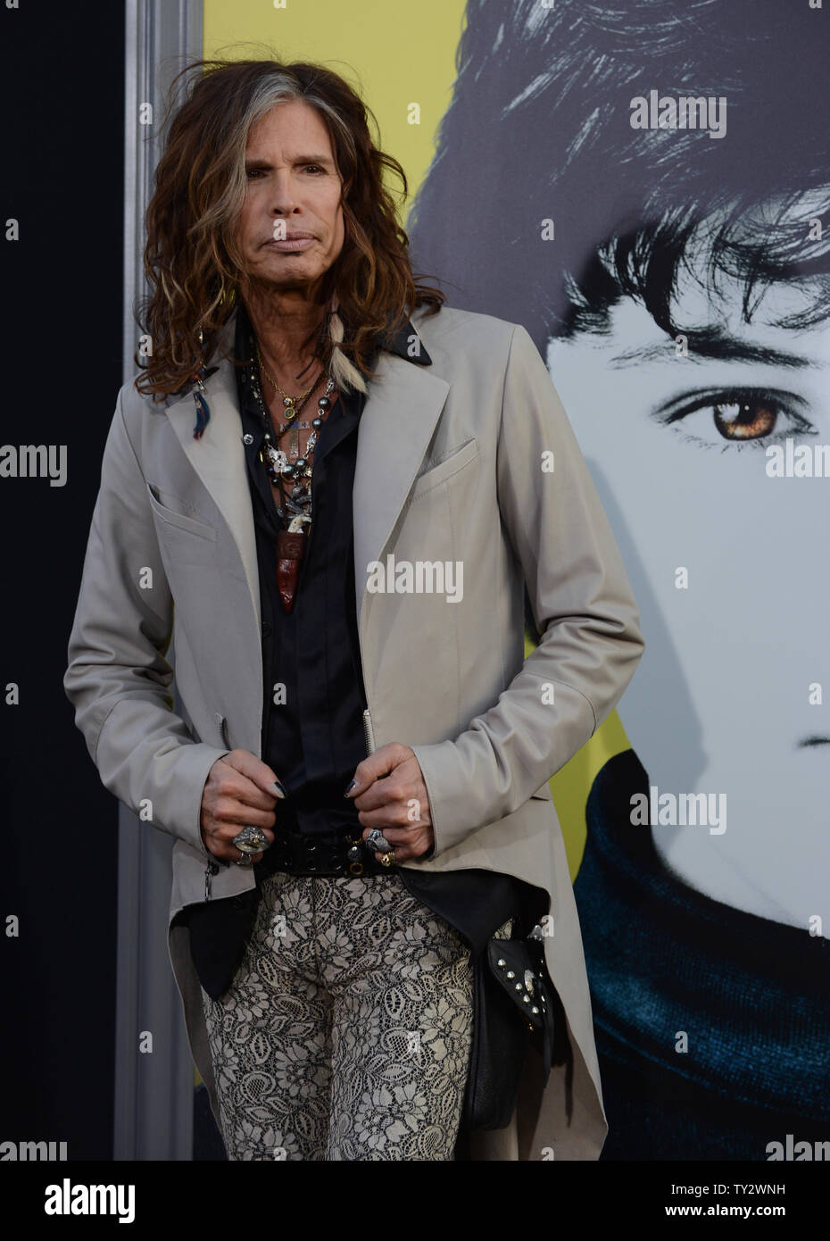 Singer Steve Tyler attends the premiere of the motion picture fantasy ...