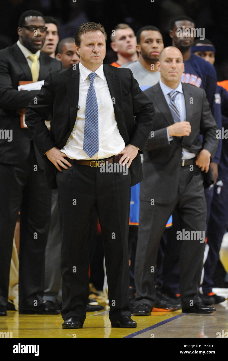 Oklahoma city thunder coach scott hi-res stock photography and images ...