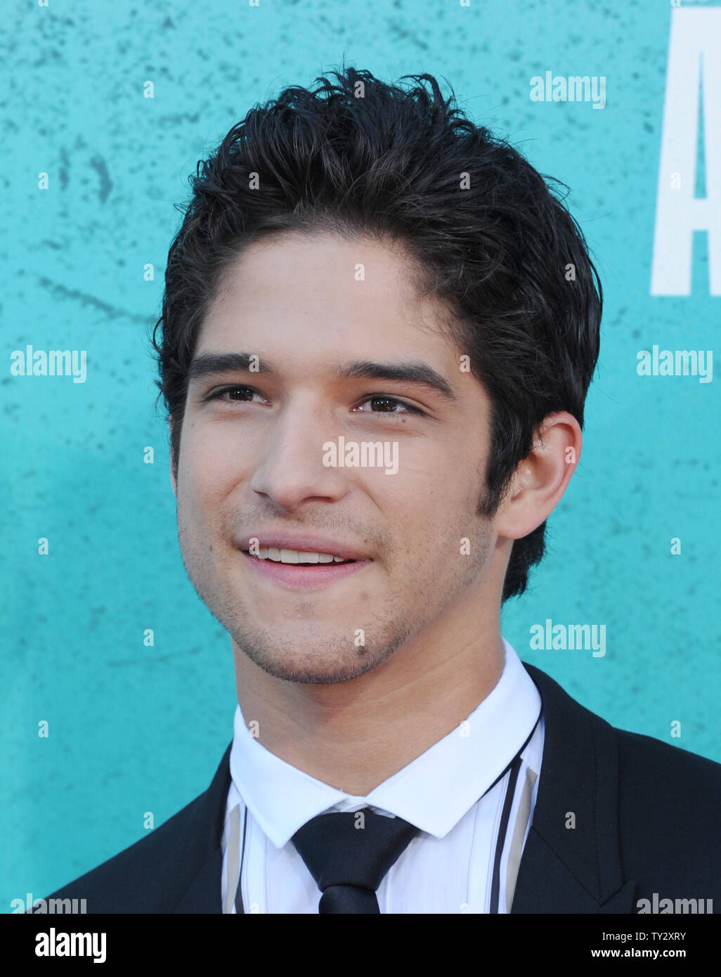 Actor Tyler Posey arrives for the MTV Movie Awards at the Gibson ...