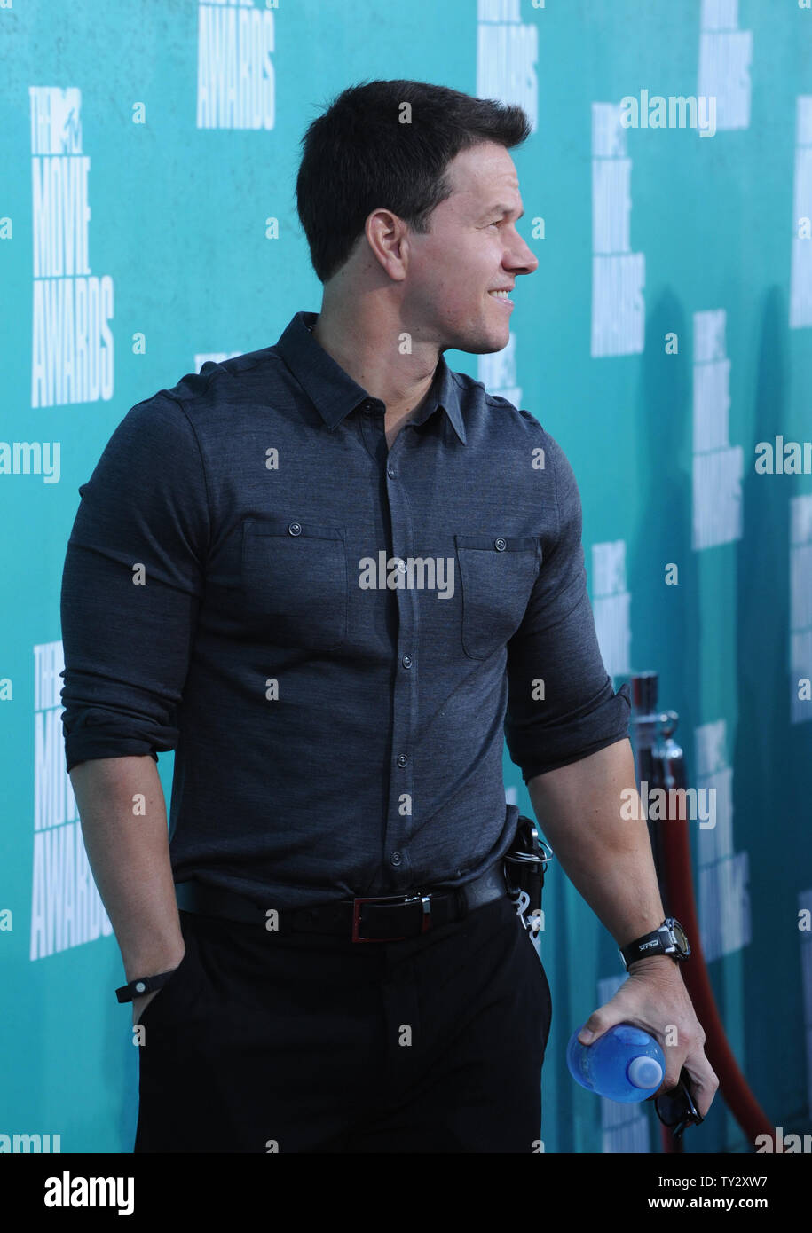 Actor Mark Wahlberg arrives at the MTV Movie Awards at the Gibson ...