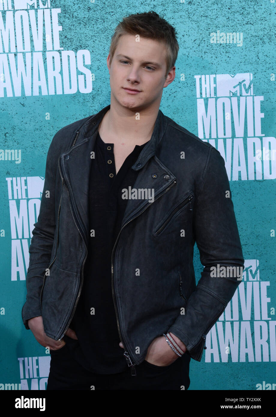 Actor Alexander Ludwig arrives at the MTV Movie Awards at the Gibson ...