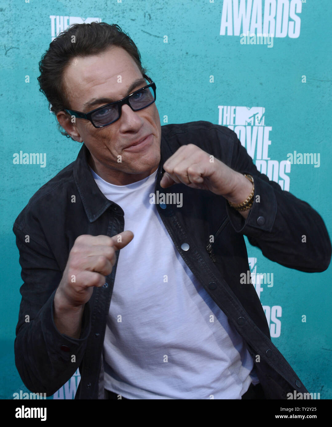 Actor Jean-Claude Van Damme arrives at the MTV Movie Awards at the ...