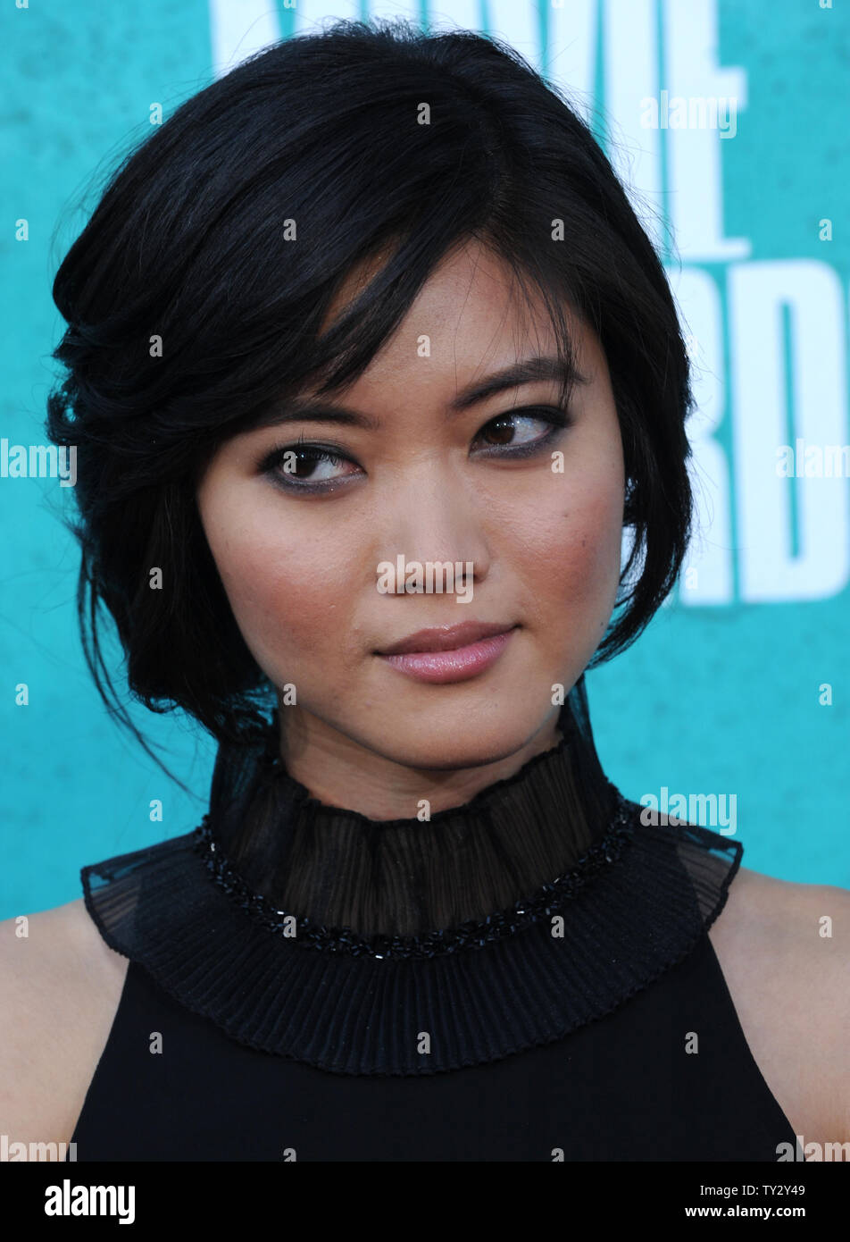 Actress Jessica Lu arrives at the MTV Movie Awards at the Gibson ...