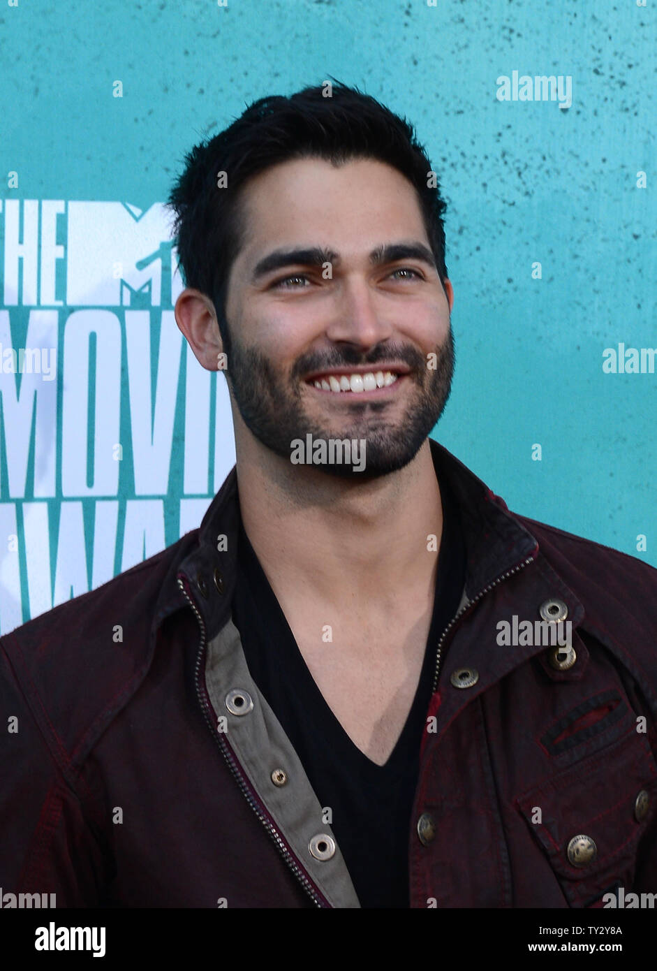 Actor Tyler Hoechlin arrives at the MTV Movie Awards at the Gibson ...