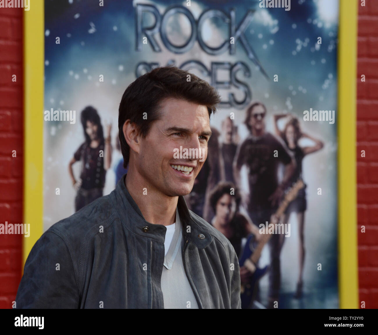 Actor Tom Cruise who portrays Stacee Jaxx in the motion picture ...