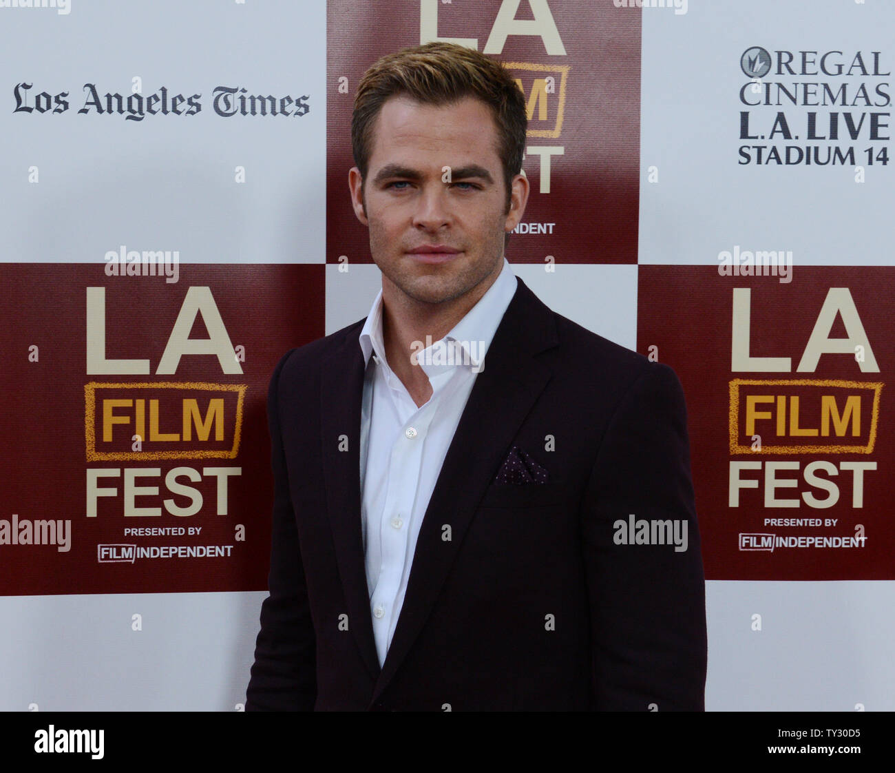 Actor Chris Pine, a cast member in the motion picture drama "People ...