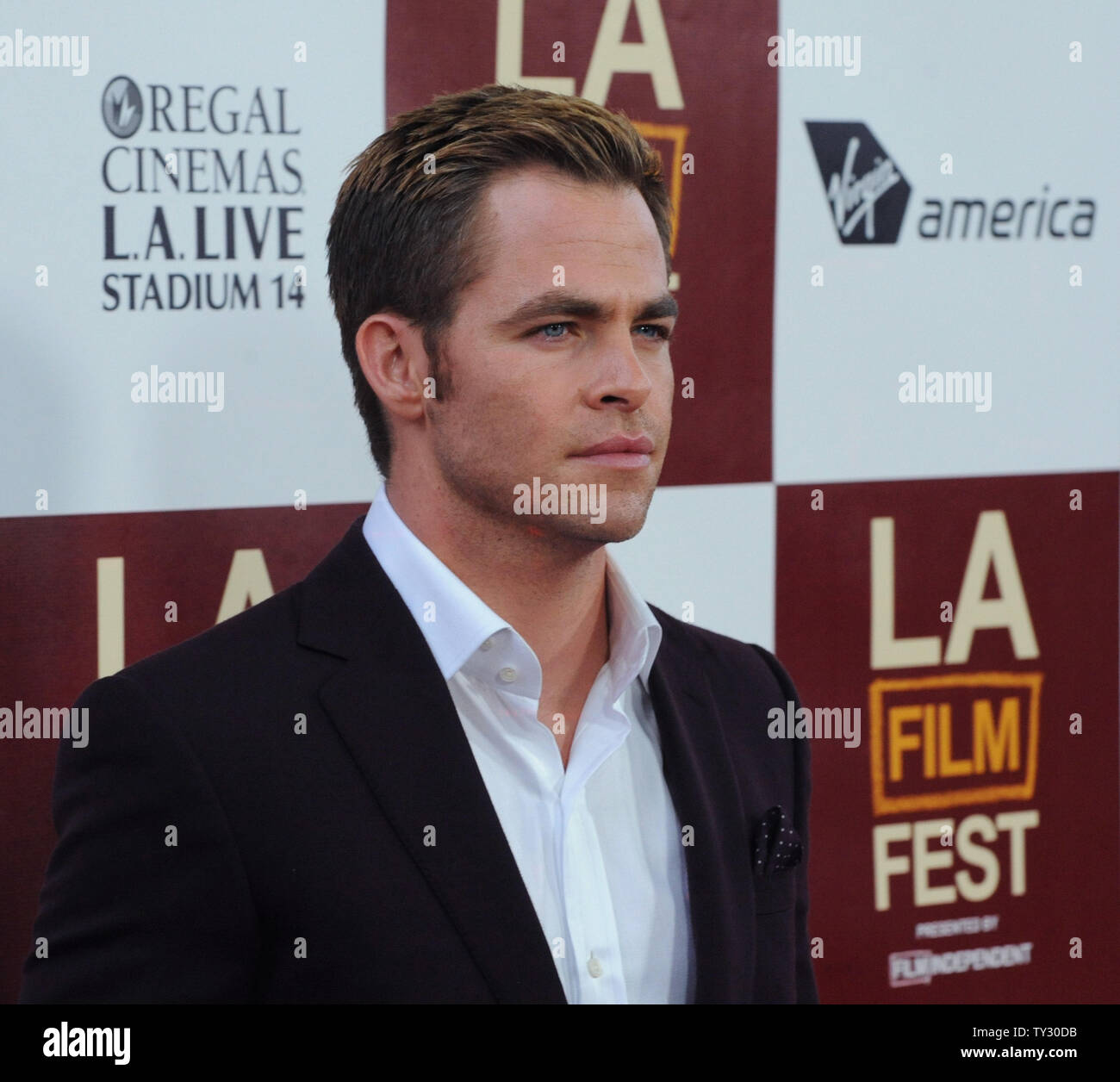 Actor Chris Pine, a cast member in the motion picture drama "People ...