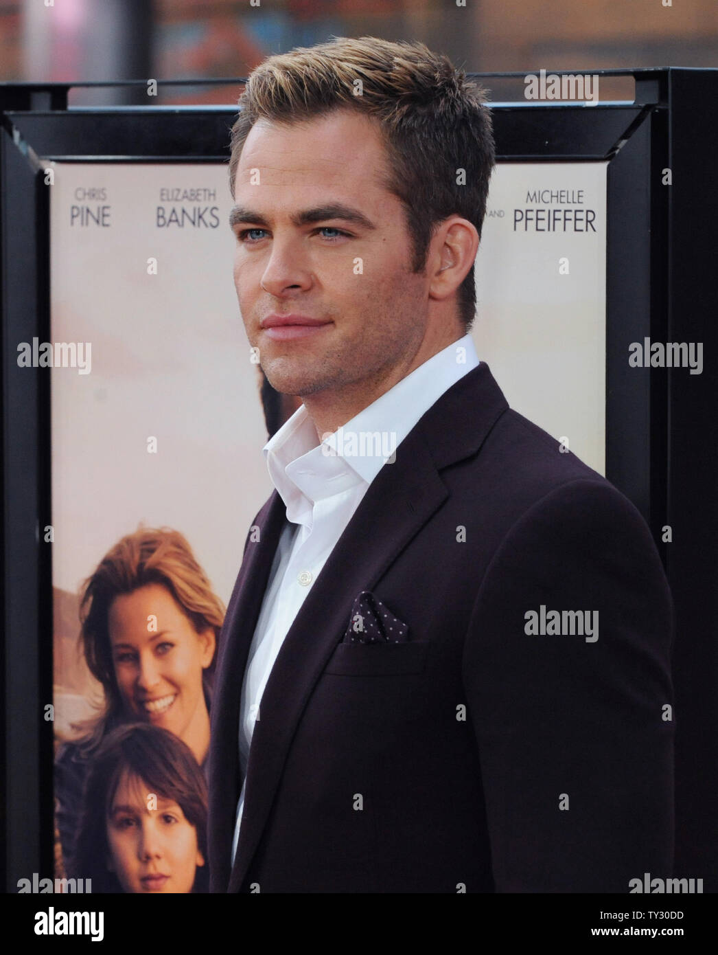 Actor Chris Pine, a cast member in the motion picture drama "People ...