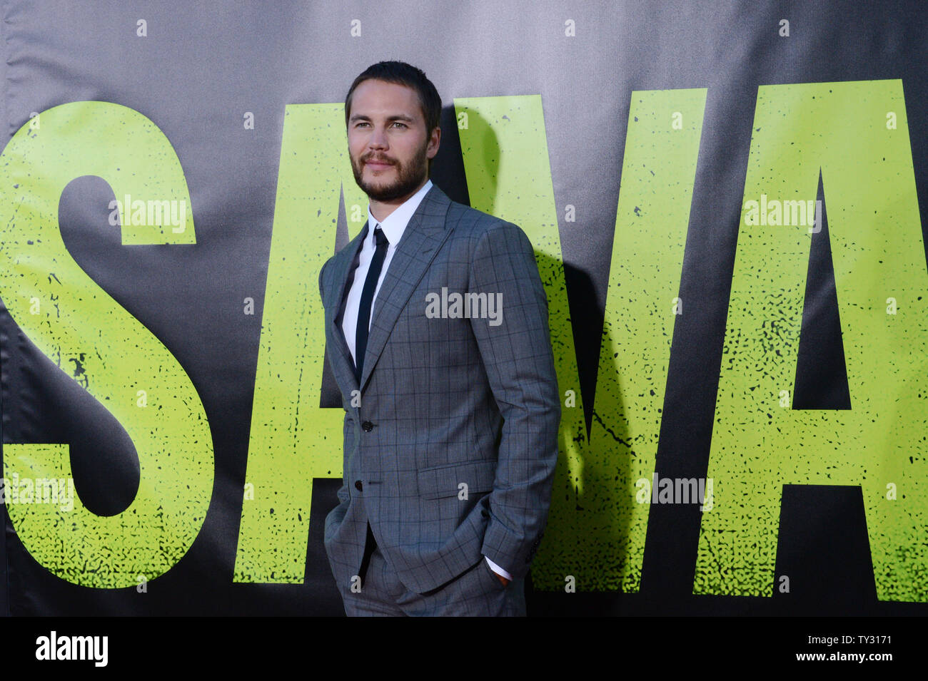 Actor Taylor Kitsch a cast member in the motion picture crime thriller ...