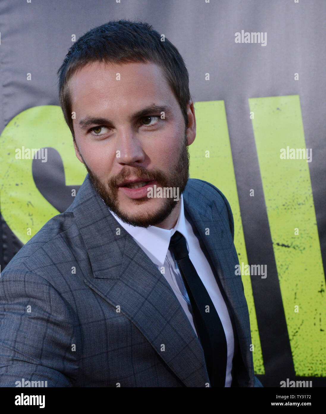 Actor Taylor Kitsch a cast member in the motion picture crime thriller ...