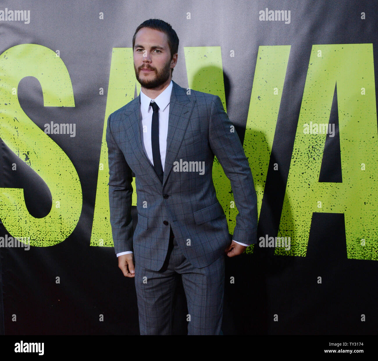 Actor Taylor Kitsch a cast member in the motion picture crime thriller ...