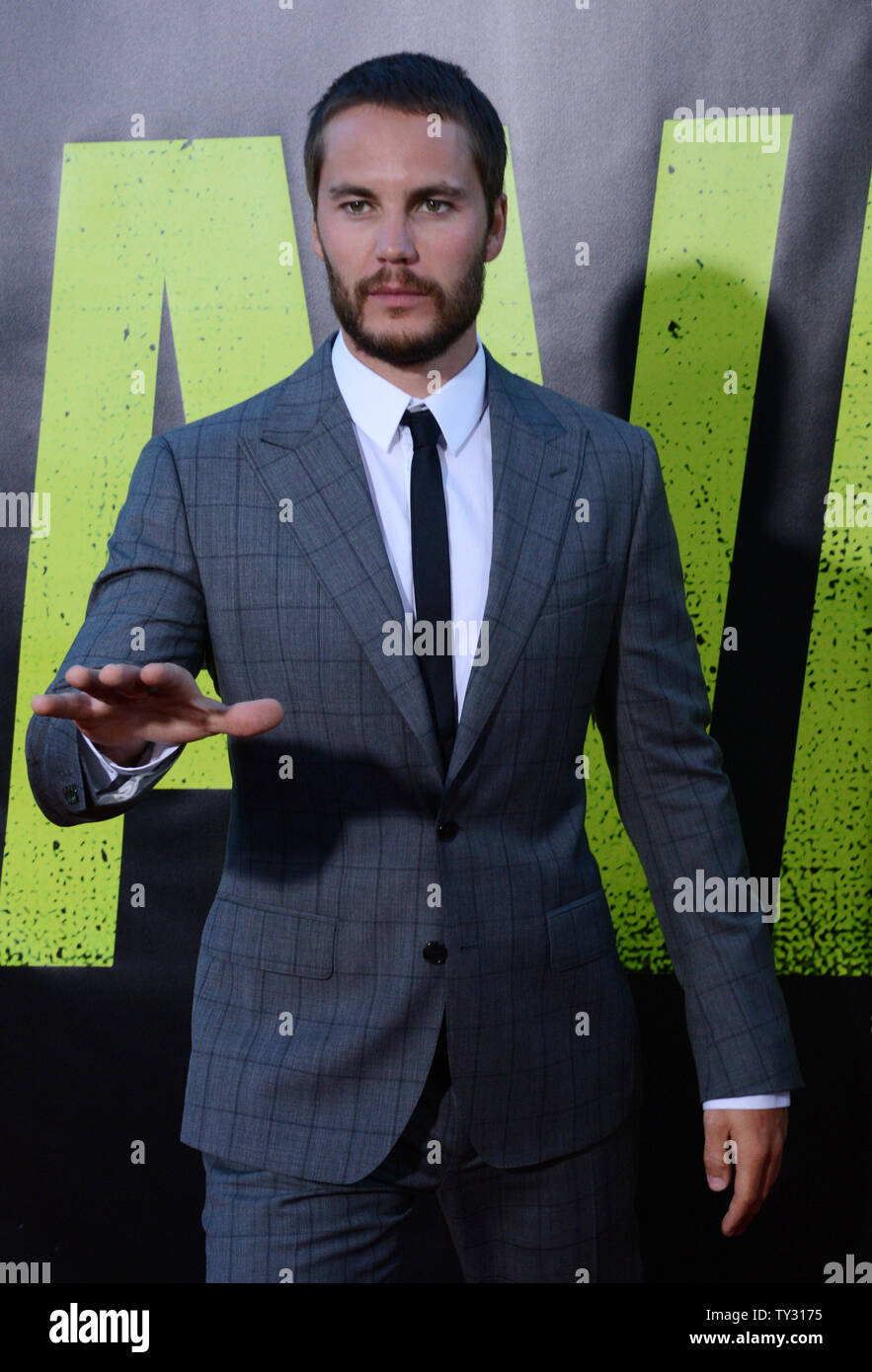 Actor Taylor Kitsch a cast member in the motion picture crime thriller ...