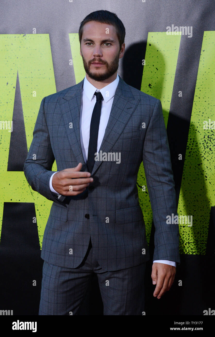 Actor Taylor Kitsch a cast member in the motion picture crime thriller ...