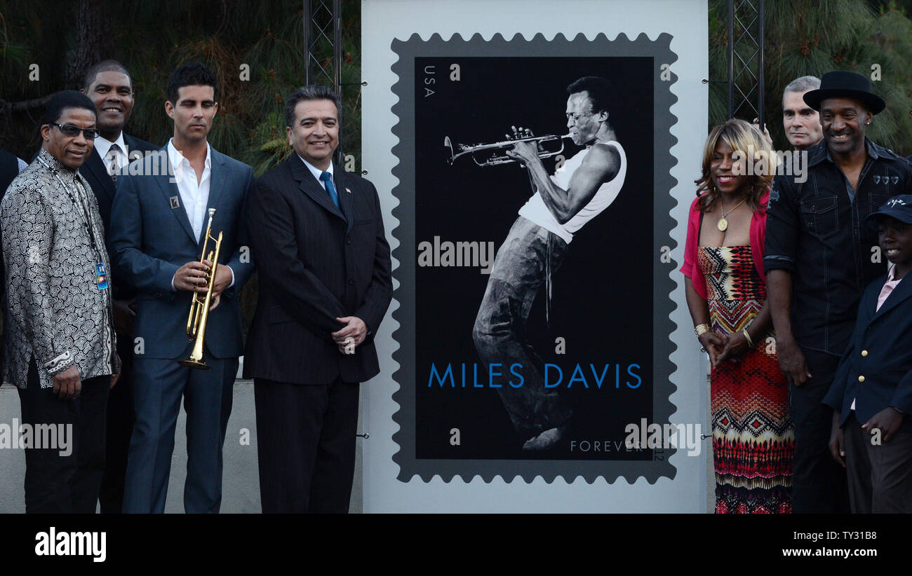 Cheryl Davis (R), daughter of jazz legend Miles Davis attends a ...