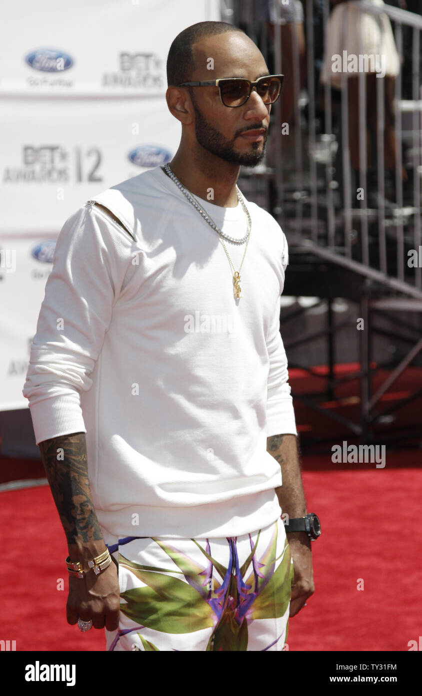Producer Swizz Beatz arrives for the BET Awards 12 at the Shrine ...