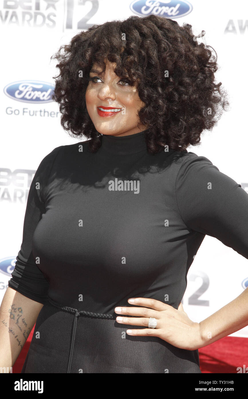 Singer/songwriter Marsha Ambrosius arrives for the BET Awards 12 at the ...