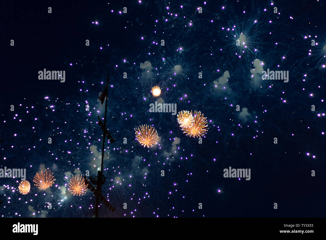 Fireworks Artwork Cosmic Space